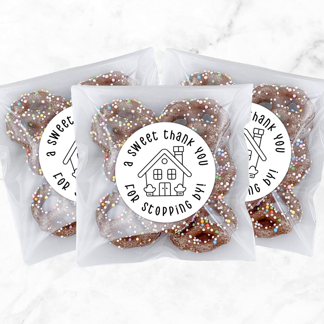 Realtor Open House Labels - 20 Sweet Thank You Stickers for Cookies ...