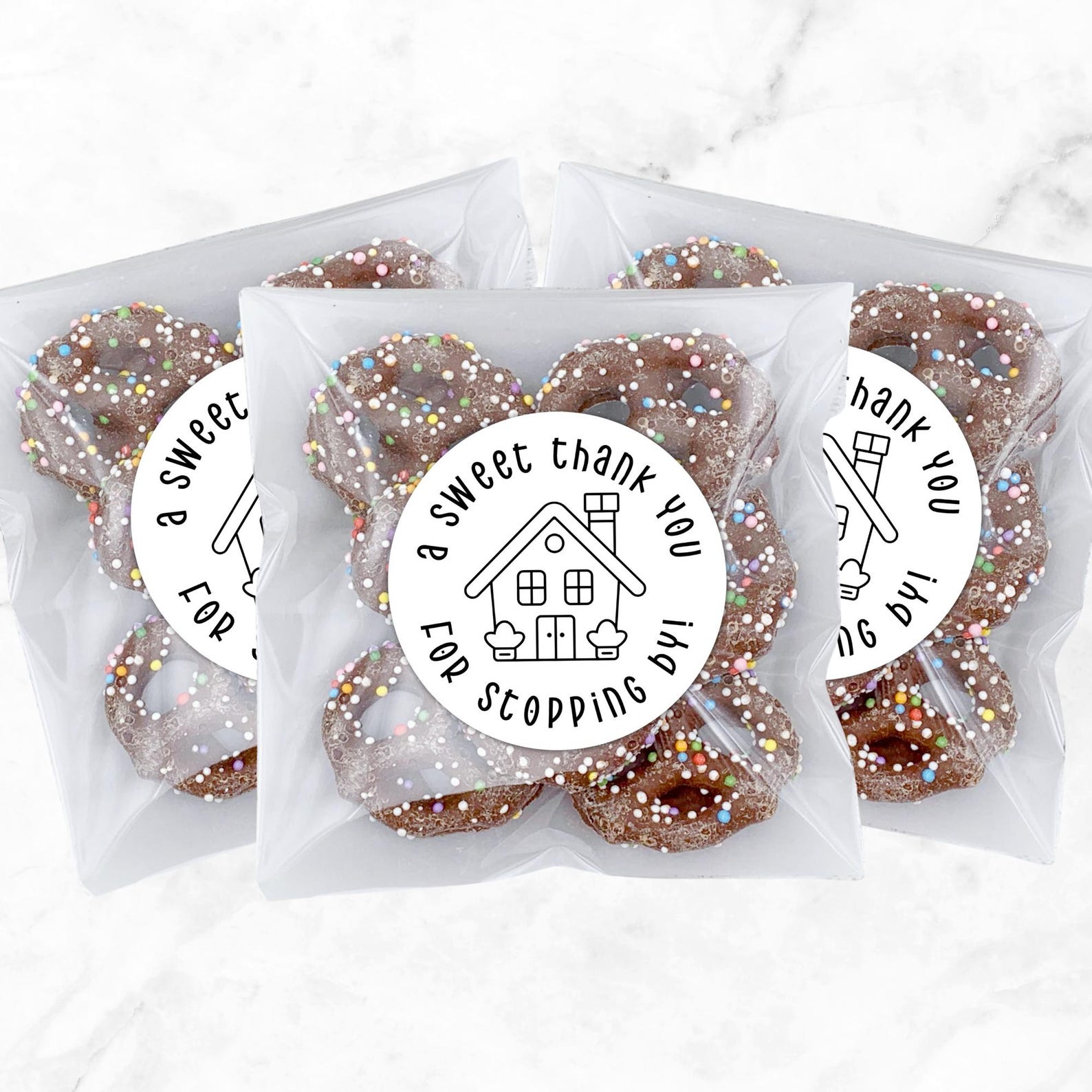 Realtor Open House Stickers – Sweet Thank You Gift Labels (set of 20 ...