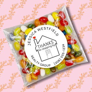 Custom Labels for Realtor Open House - 20 Personalized Stickers for ...