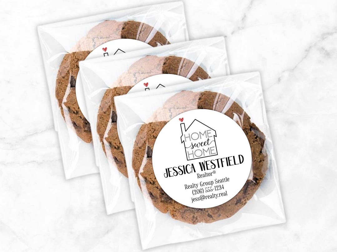 Realtor Open House Labels - 20 Personalized Stickers for Giveaways ...