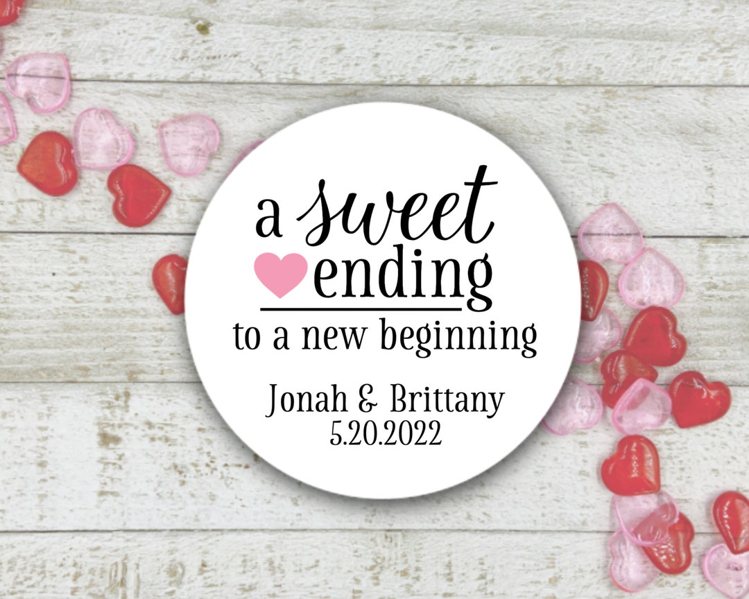 Personalized Stickers for Wedding, Shower, Engagement - 2" Round Labels ...