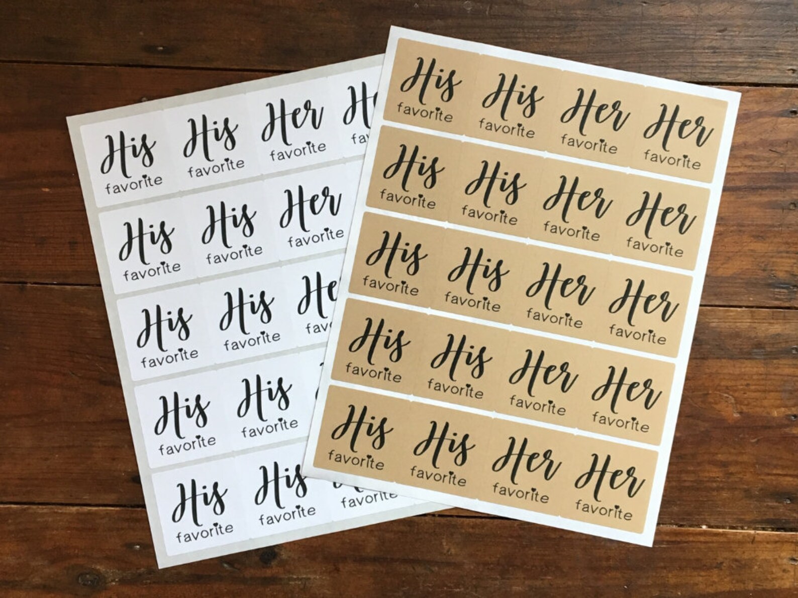 His and Her Favorite Wedding Favors 10 His & 10 Hers Favor | Etsy UK