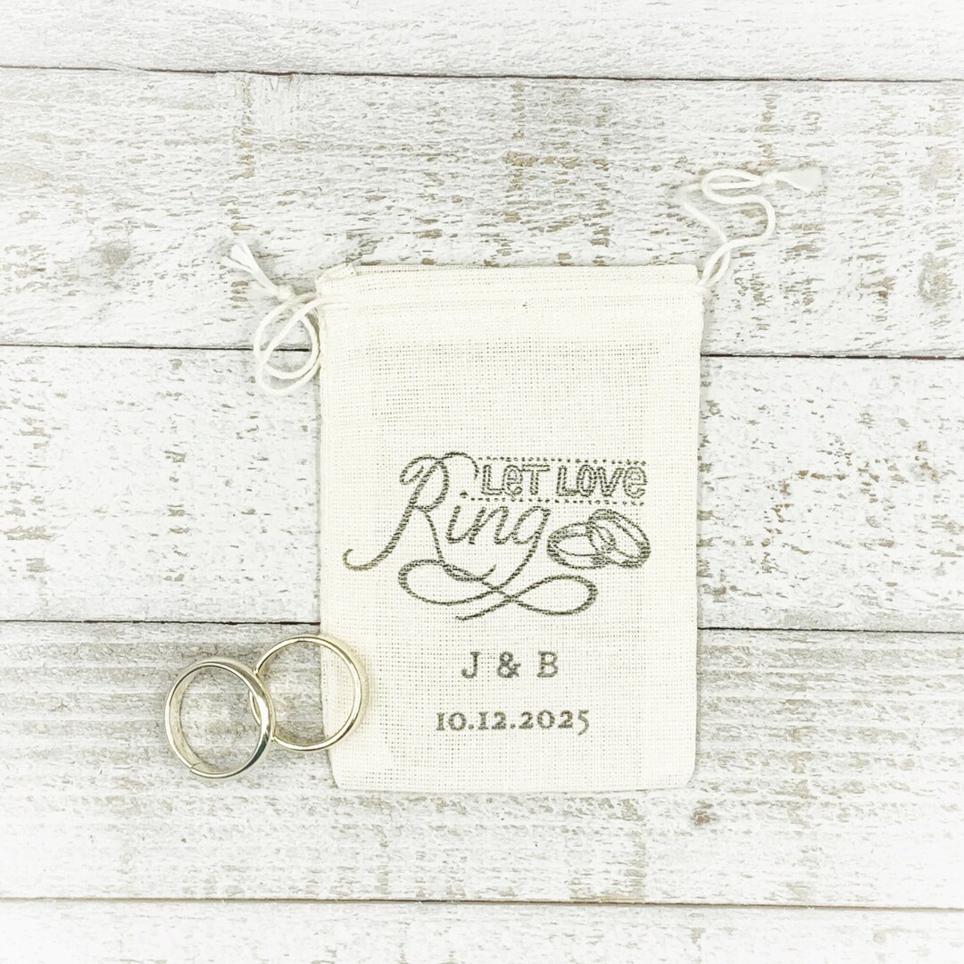 Personalized Wedding Ring Bag, Perfect for Elopement or Intimate ...