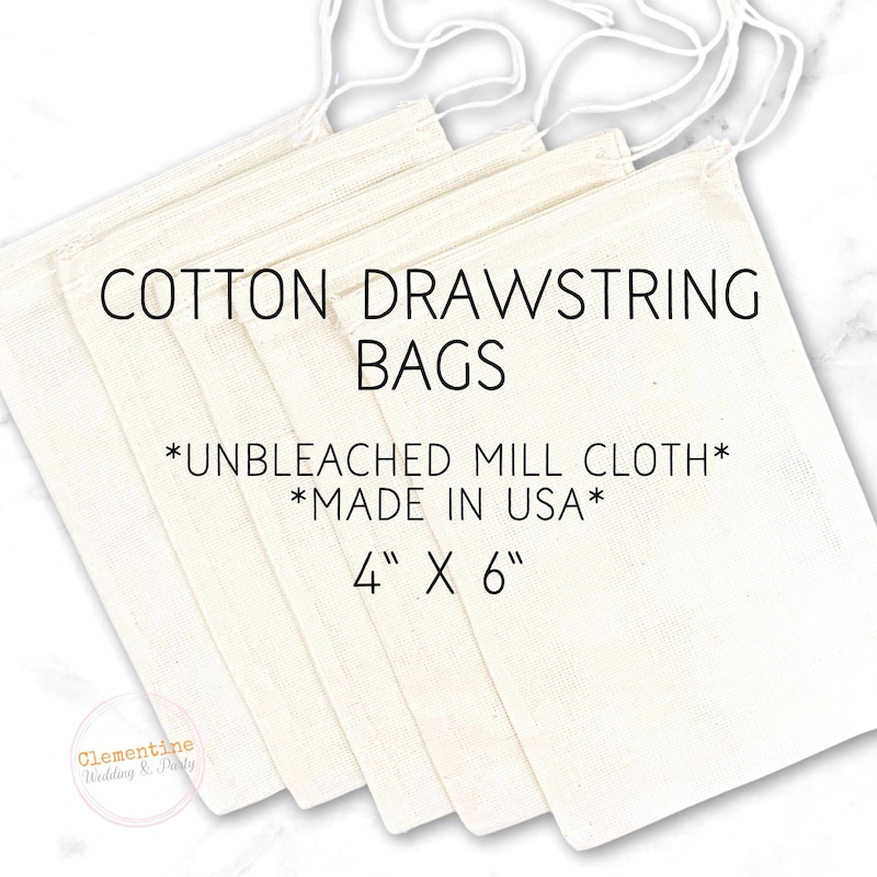 4x6 Muslin Bags - Etsy