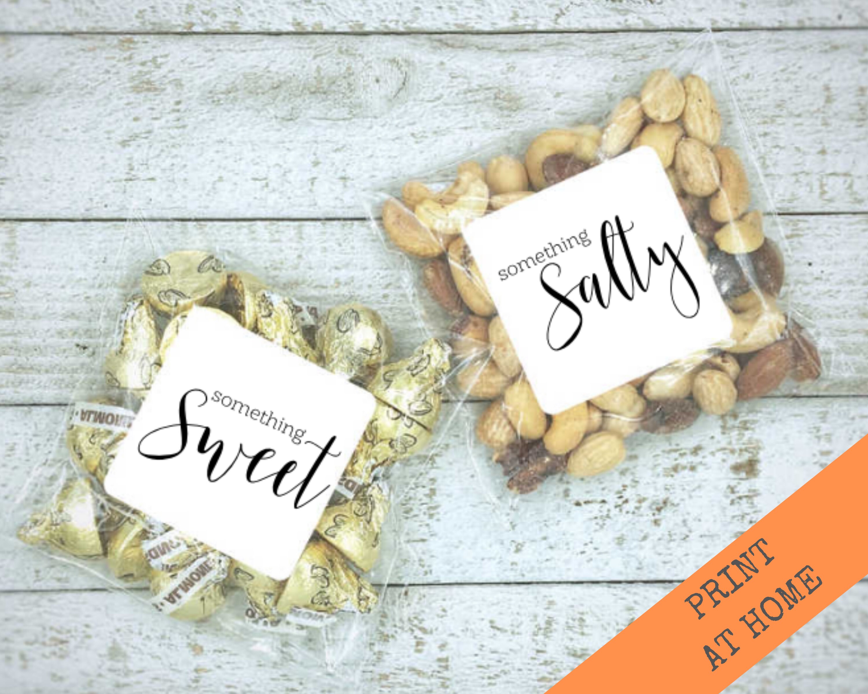 PRINTABLE STICKERS Sweet and Salty stickers or tags Wedding | Etsy