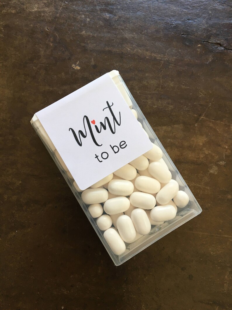 Tic Tac Mint Labels PRINTABLE STICKERS Mint to Be Mint - Etsy New Zealand