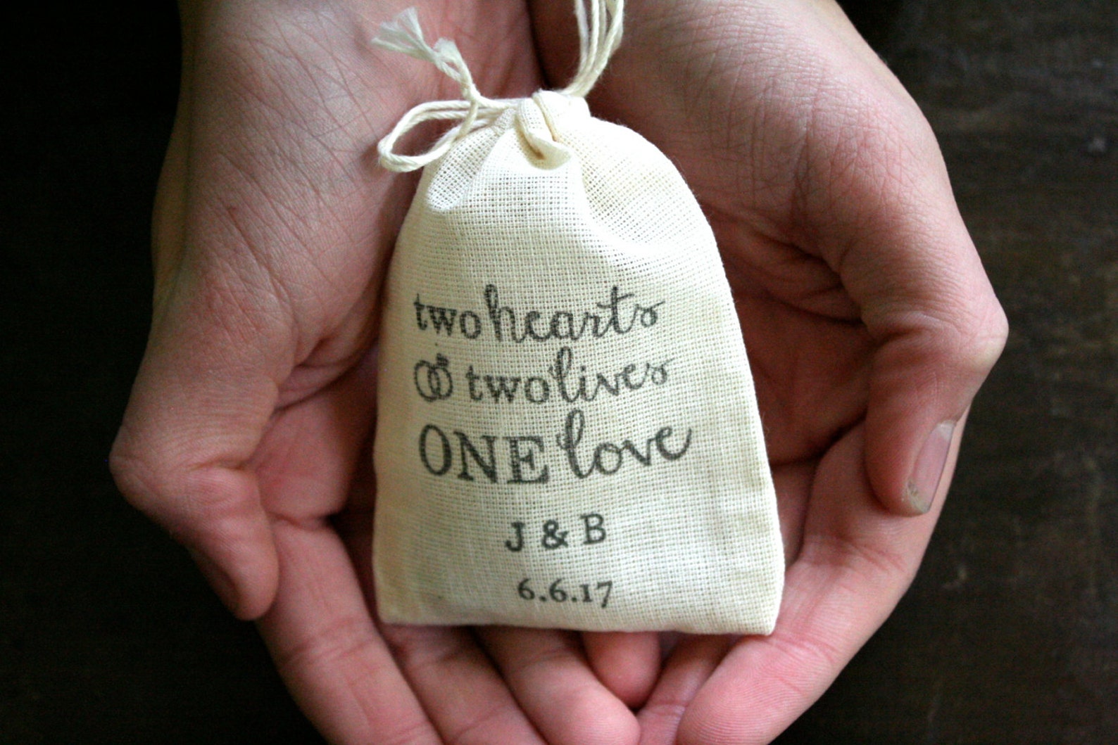 Personalized Wedding Ring Bag Perfect for Elopement Ring | Etsy