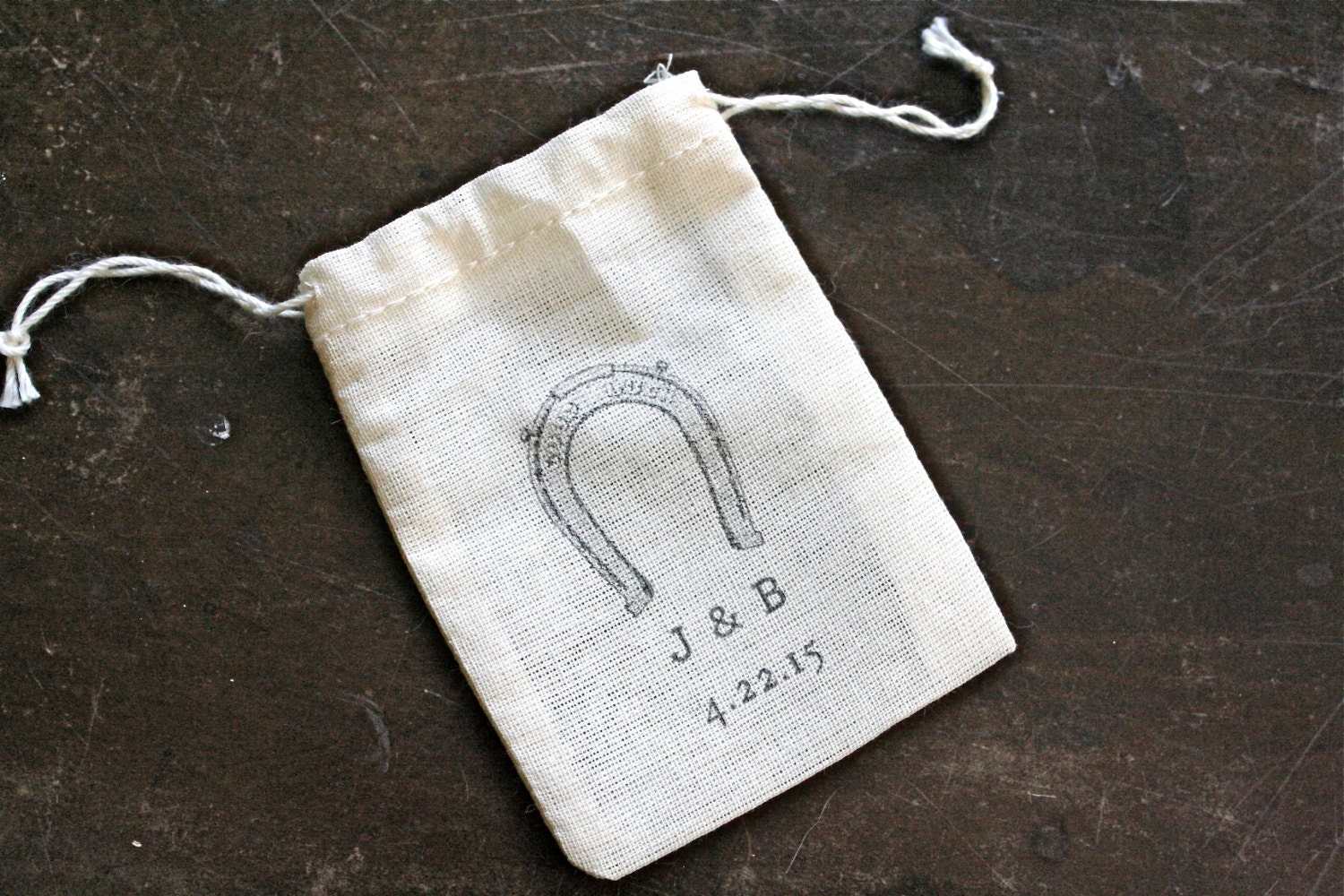 Rustic Wedding Ring Bag Personalized Drawstring Ring Pouch - Etsy