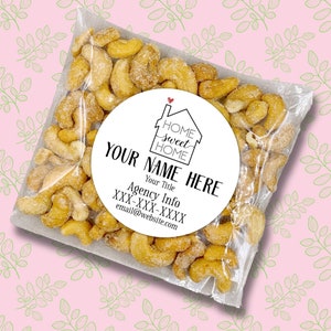 Realtor Open House Labels - 20 Personalized Stickers for Giveaways ...