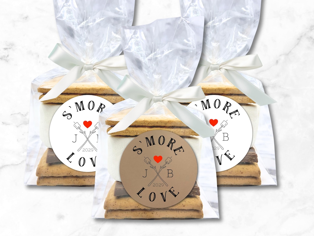 Smores Favor Packaging for Wedding, Shower, or Party - 20 Personalized ...