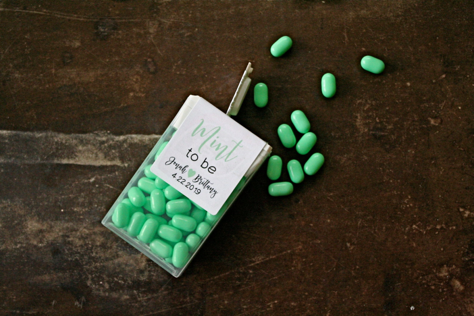 Mint to Be Personalized Favor Labels Tic Tac Box Stickers - Etsy