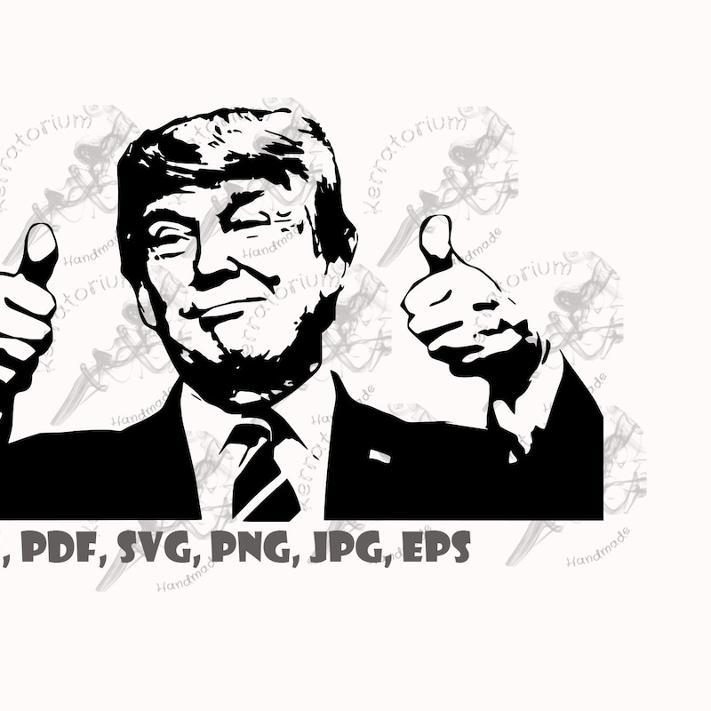 Donald Trump Face Stencil - Etsy