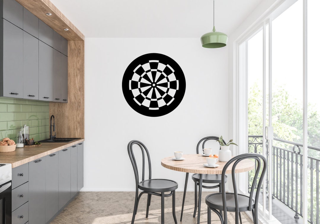 Dartboard Wall Art | Sticker | Darts | Sport | Removable Decals | Dart ...