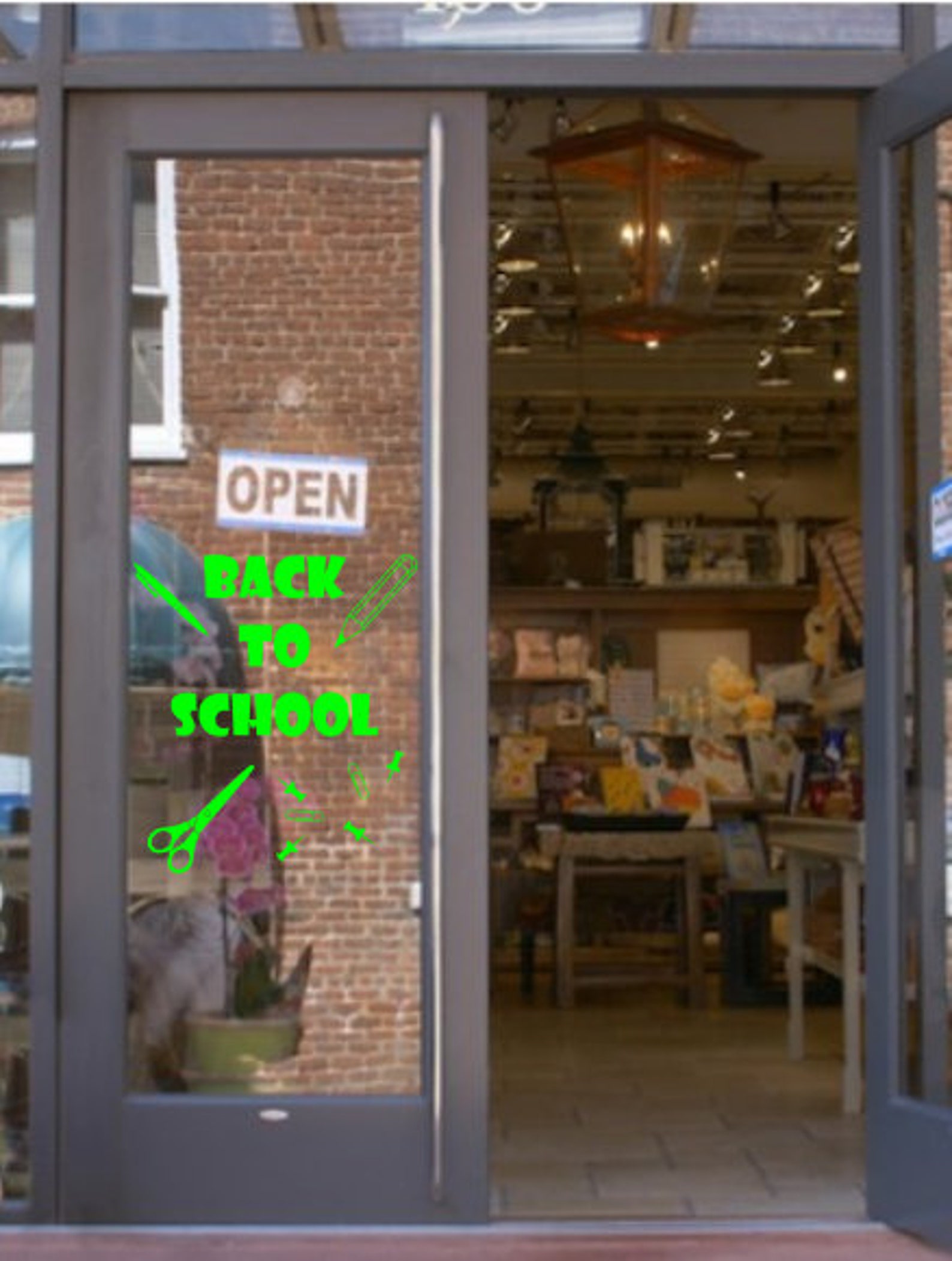 Back to School Window Decal | Shop Display Sticker - Etsy