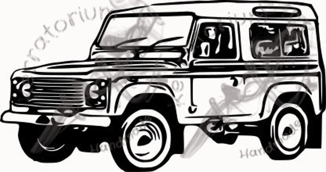 Defender, 110, 4x4, Series, 90, SVG, DXF, EPS Cut File, Draw Image File ...