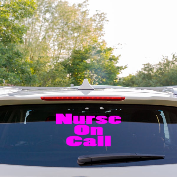 Nurse Car Decal - Etsy UK