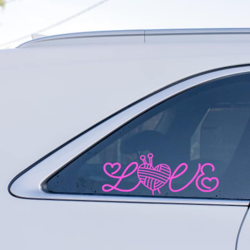 Knitting Vinyl Decal - Etsy