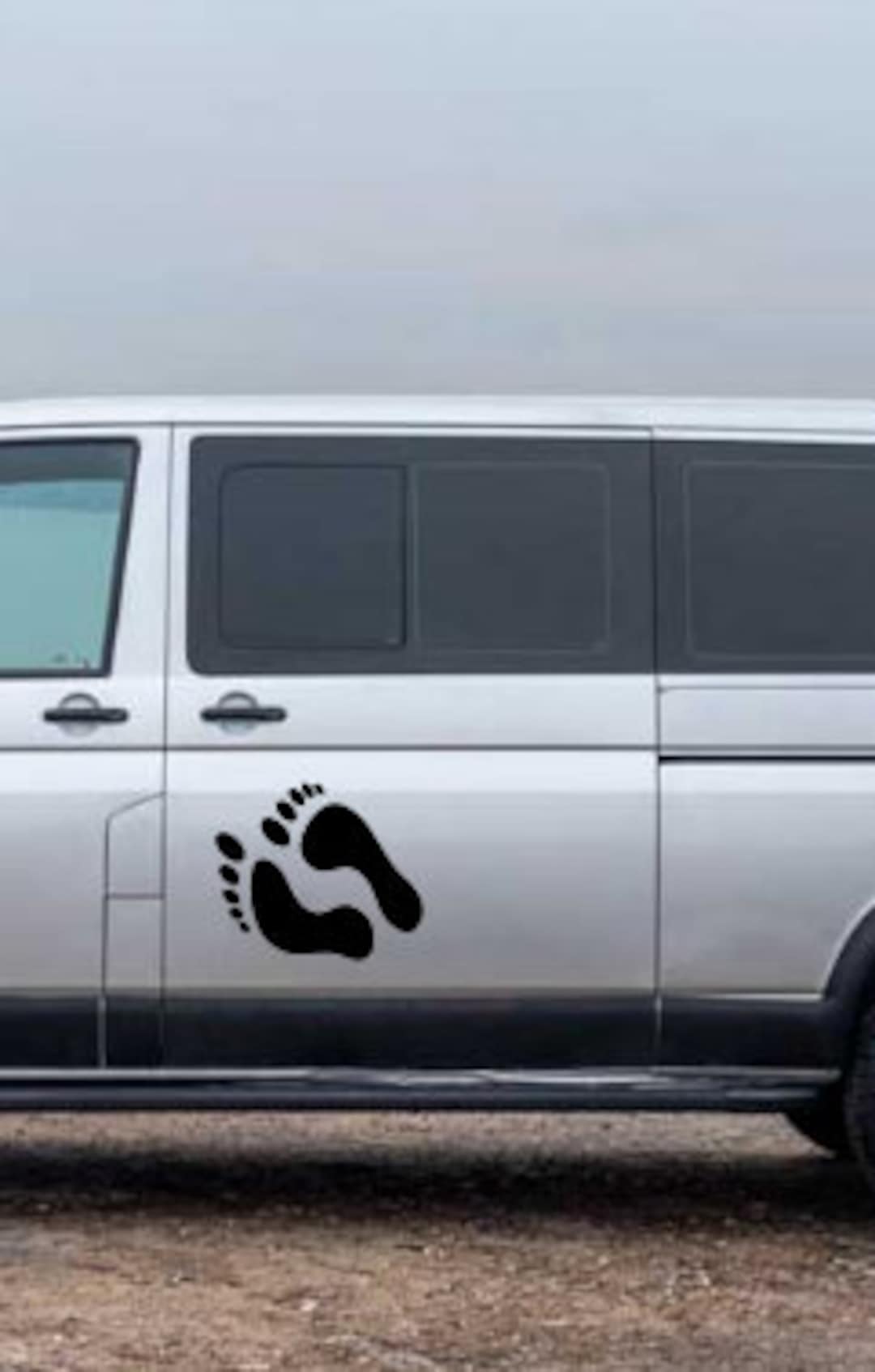 Footprints Sticker | Camper Van Decals | Feet | Personalised Stickers ...