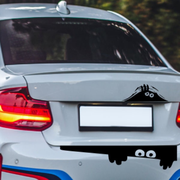 Peeping Monster Decal - Etsy