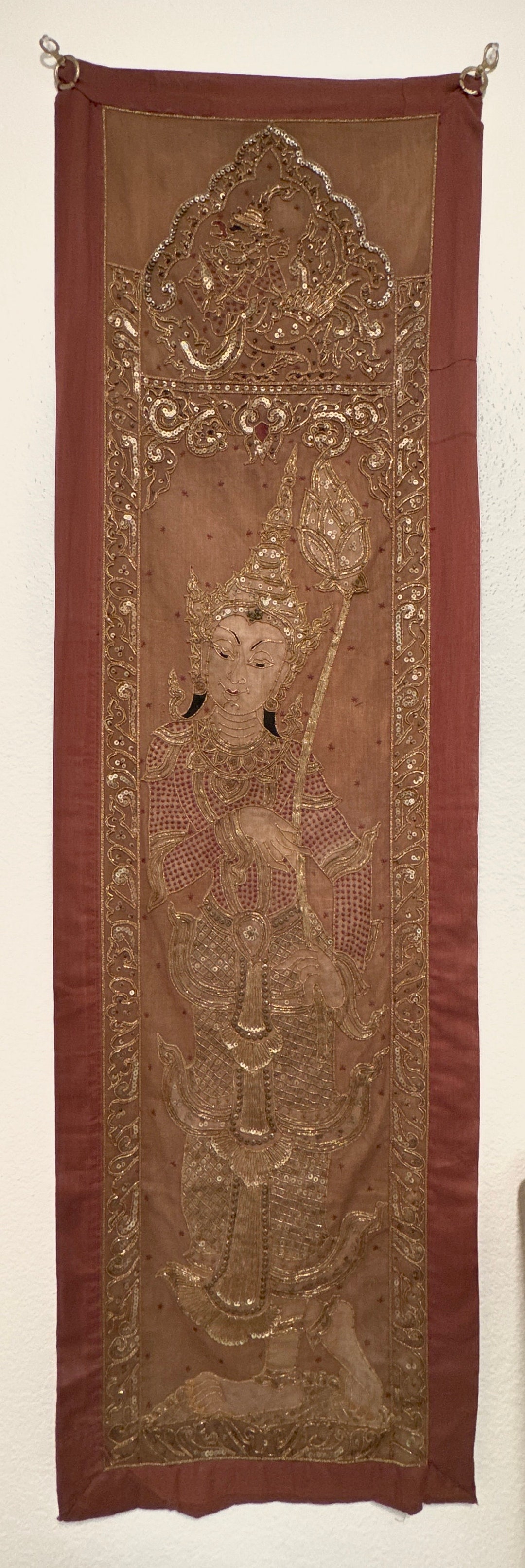 Antique Burmese Monastery Textile Wall Hanging - Etsy