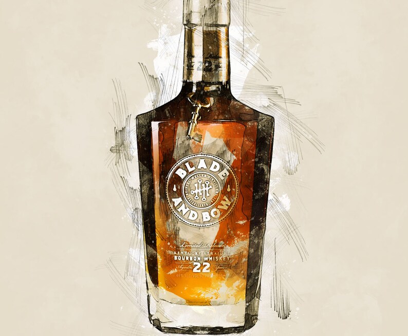 Blade and Bow Kentucky Straight Bourbon Whiskey - Original Wall Art ...