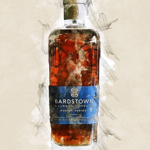 Bardstown Fusion Series Bourbon Whiskey - Original Wall Art Decor - Etsy