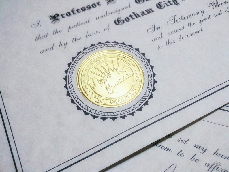 Exclusive Arkham Asylum Certificate of INSANITY W/ YOUR Name - Etsy