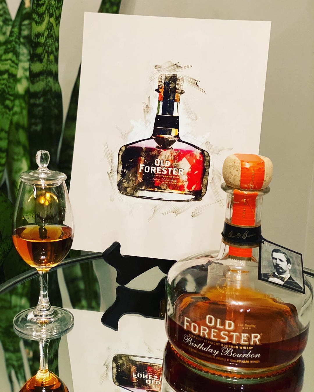 Custom Bourbon Whiskey Design - Made to Order - Original Wall Art Decor ...