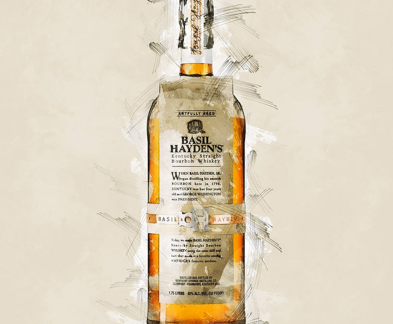 Basil Hayden's Kentucky Straight Bourbon Whiskey - Original Wall Art ...