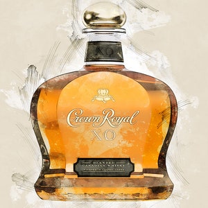 Crown Royal XO Limited Edition Whiskey - Original Wall Art Decor - Etsy