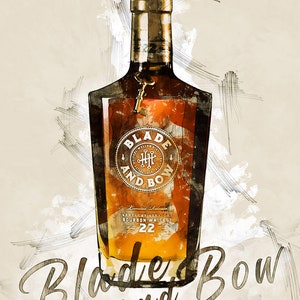 Blade and Bow Kentucky Straight Bourbon Whiskey - Original Wall Art ...