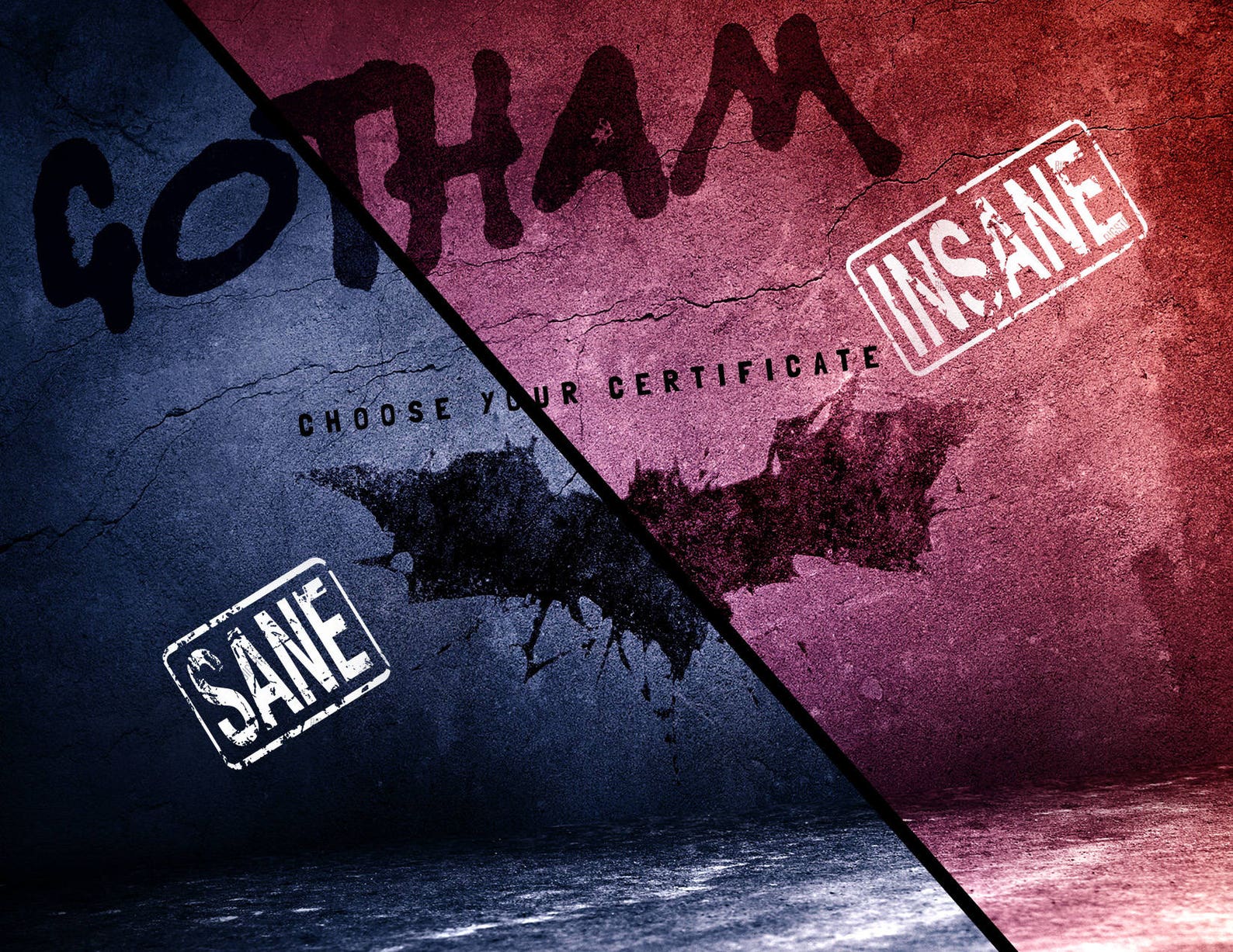 Exclusive Arkham Asylum Certificate of INSANITY W/ YOUR Name - Etsy