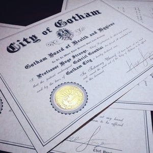 Exclusive Arkham Asylum Certificate of INSANITY W/ YOUR Name - Etsy