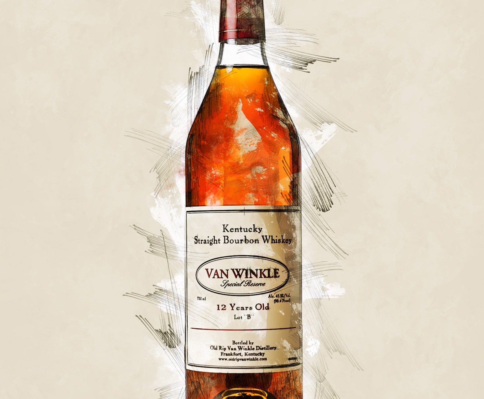 Van Winkle Family Reserve 12 Year Kentucky Straight Bourbon Whiskey ...