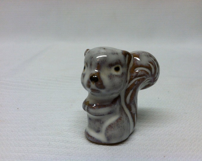 Vintage Porcelain Squirrel Miniatures, Mini Ceramic Small Animal ...