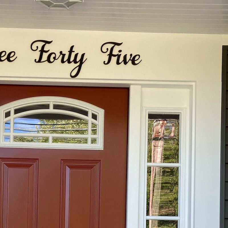 Cursive House Numbers - Etsy