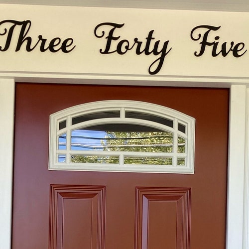 Longhand Cursive House Numbers: Regular Size - Etsy