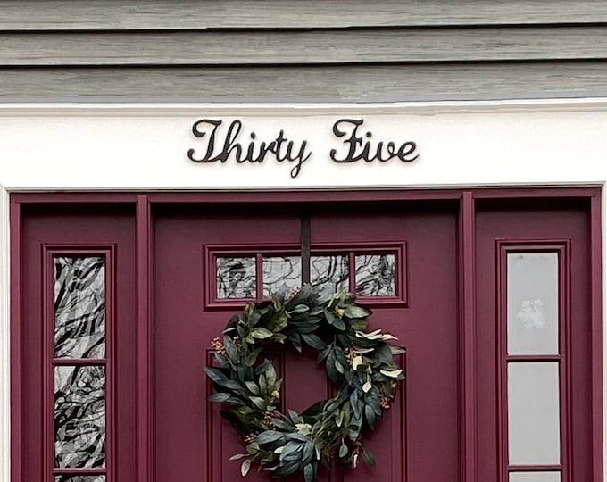 Large Colonial Cursive House Numbers - Etsy Canada