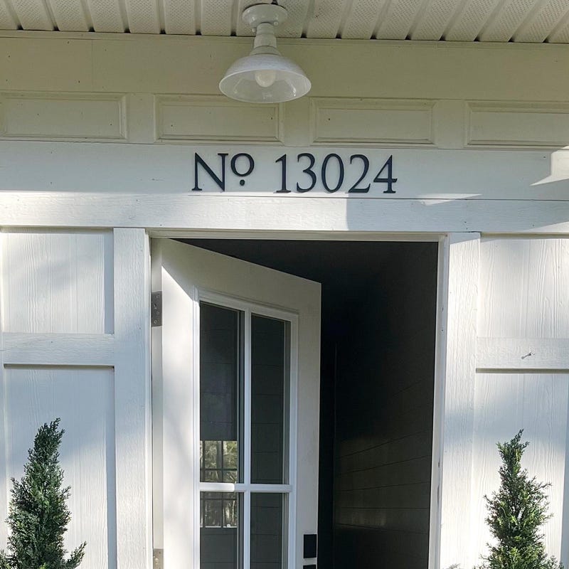 Wooden House Numbers - Etsy