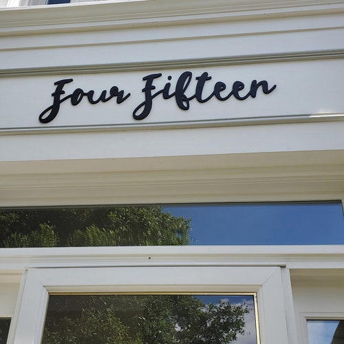 Brush Script Cursive House Numbers: Regular Size | Etsy