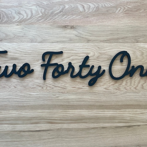 Mid Century Cursive House Numbers: Regular Size - Etsy