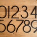 12 Inch Elegant Modern Numbers Letters - Etsy