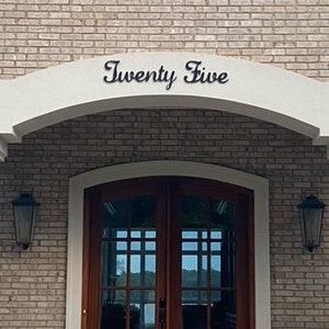 Large Colonial Cursive House Numbers - Etsy
