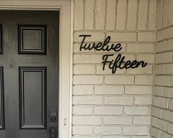 Cursive House Numbers - Etsy