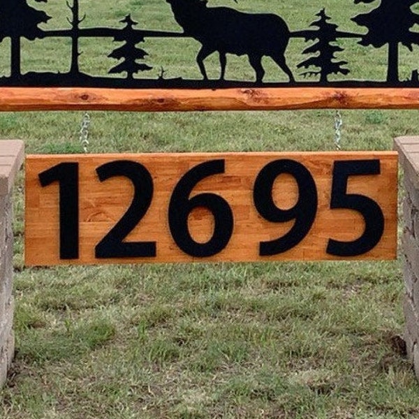 Wooden House Numbers - Etsy