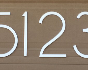6 inch Magnetic Modern Numbers Letters for doors houses | Etsy