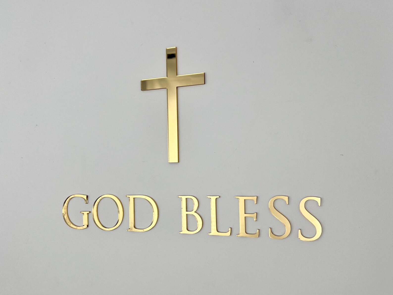 God Bless Name † Acrylic W/ Sticker Back Cut-out Lettering for Your ...