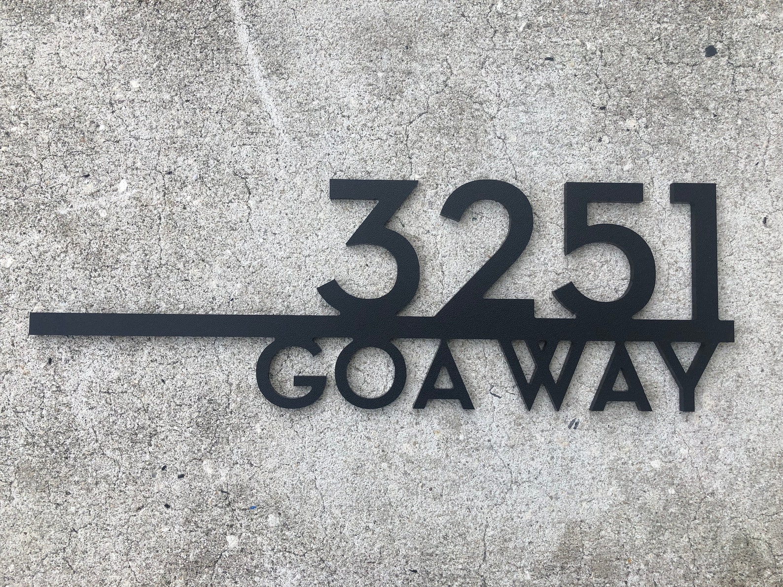 Custom Contemporary Apartment Number Unit Address Sign Regular - Etsy