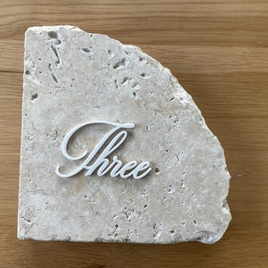 Fancy Cursive Number SET With GLUE Cut Out Acrylic - Etsy