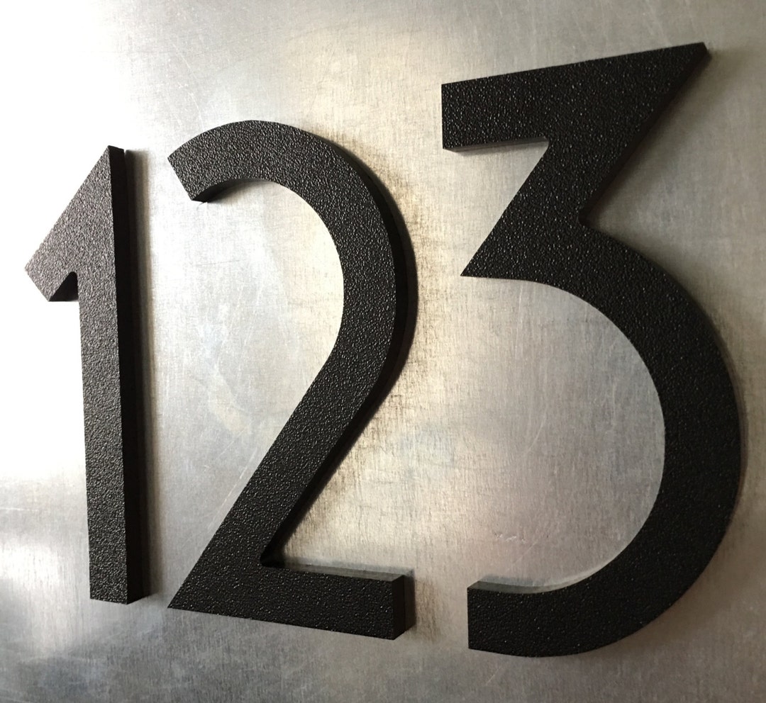 8 Inch Magnetic Art Deco Numbers Letters for Doors, Houses, Mailboxes ...